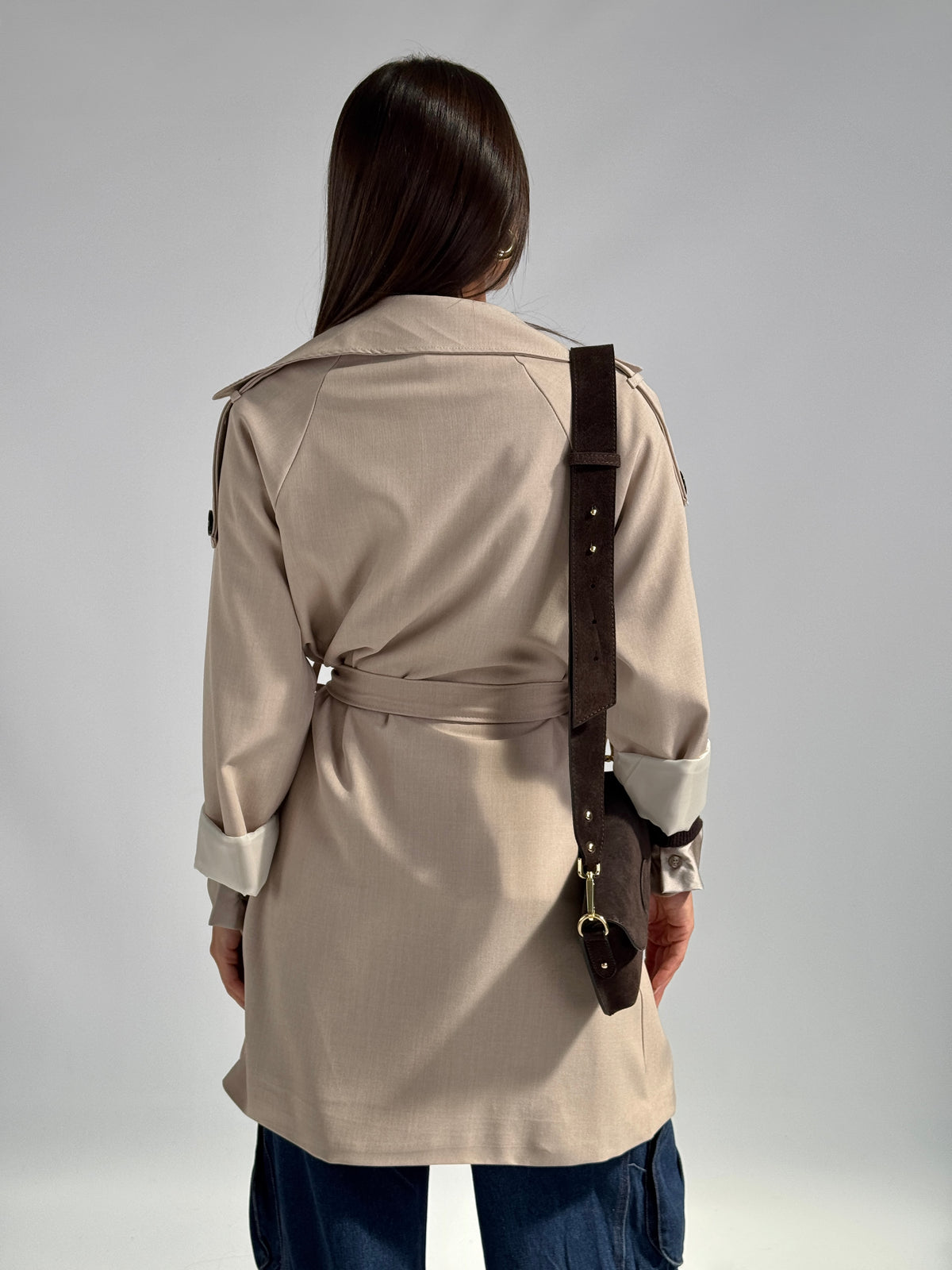 camicia in raso prugna made in italy con scollo schiena – DeepRose ...